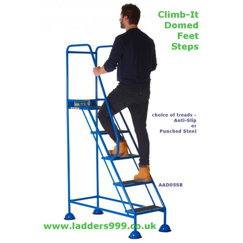 Climb-It DOME FEET Mobile Safety Steps - sizes 2-5 treads ; 3 DAY DELIVERY!