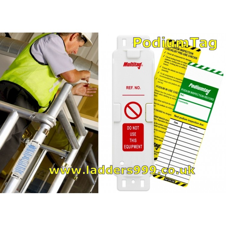 Podium Tag Safety Inspection Tagging System for Podium Steps from ...