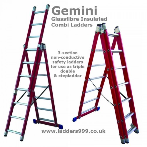 Gemini Glassfibre Insulated GRP Combi Ladders