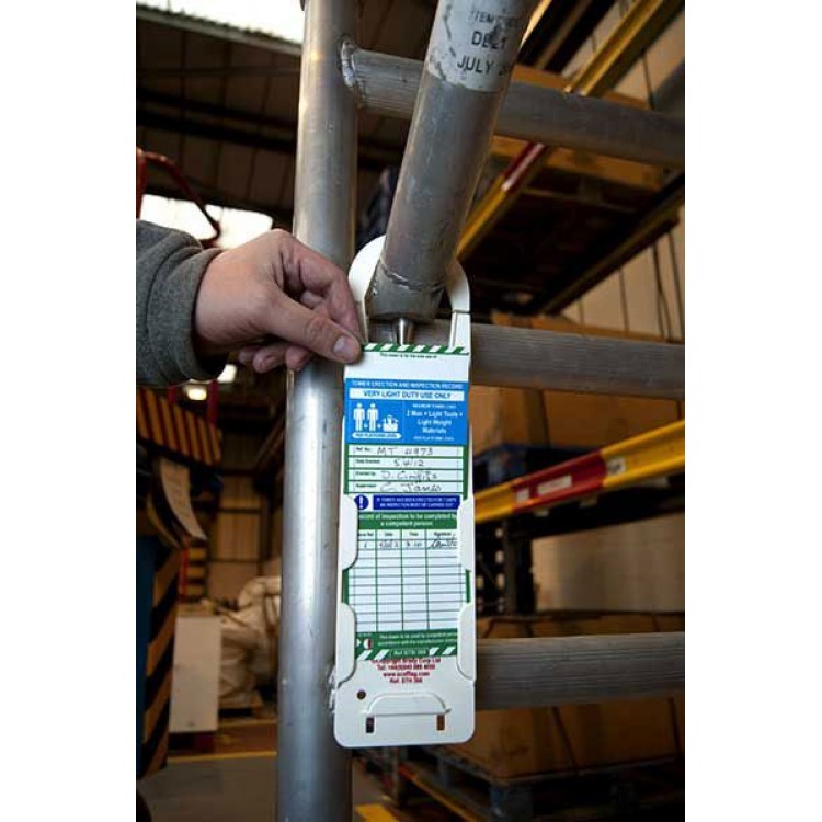 TowerTag Safety Inspection Tagging System for Scaffold Towers by Ladders999