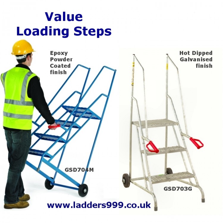 VALUE LOADING STEPS by Ladders999 - Steel Mobile Safety Steps for truck ...